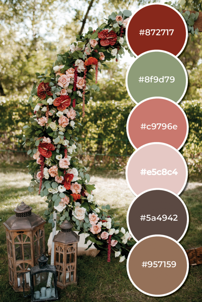 5 Color Palettes to Inspire Your Maroon Wedding - Whitetail Wedding