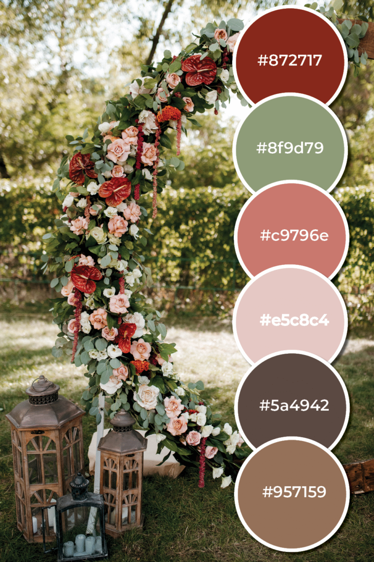 5 Color Palettes to Inspire Your Maroon Wedding - Whitetail Wedding