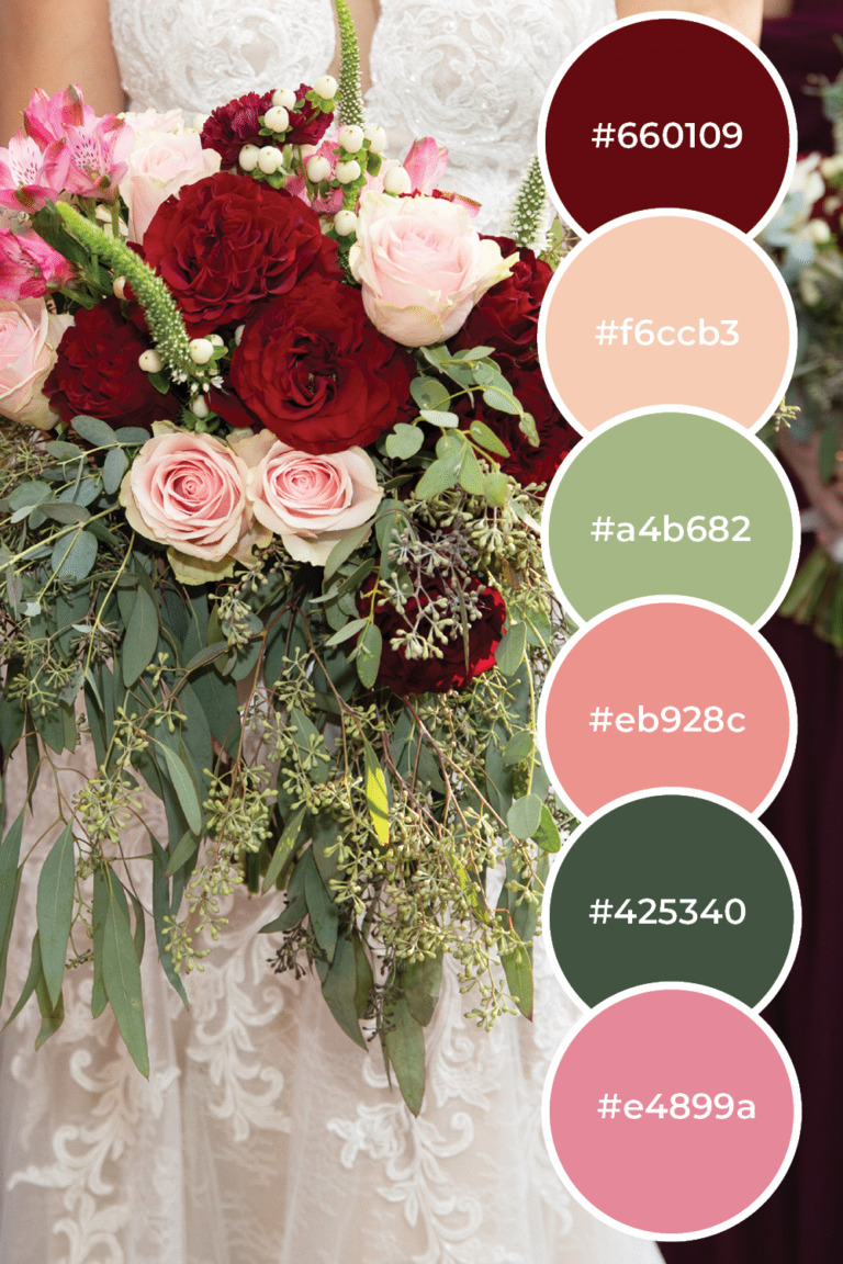 5 Color Palettes to Inspire Your Maroon Wedding - Whitetail Wedding